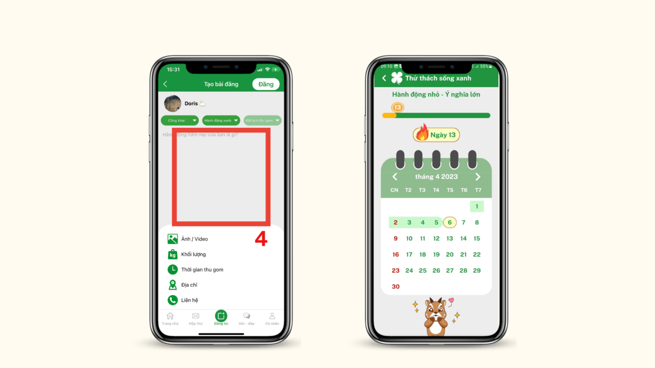 Cách thực hiện thử thách sống xanh - Grac