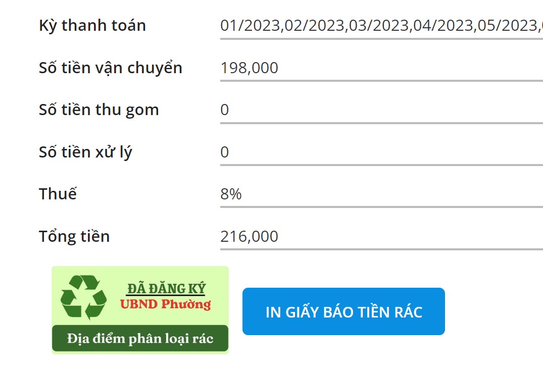 Grac app tra cứu tiền rác - Grac