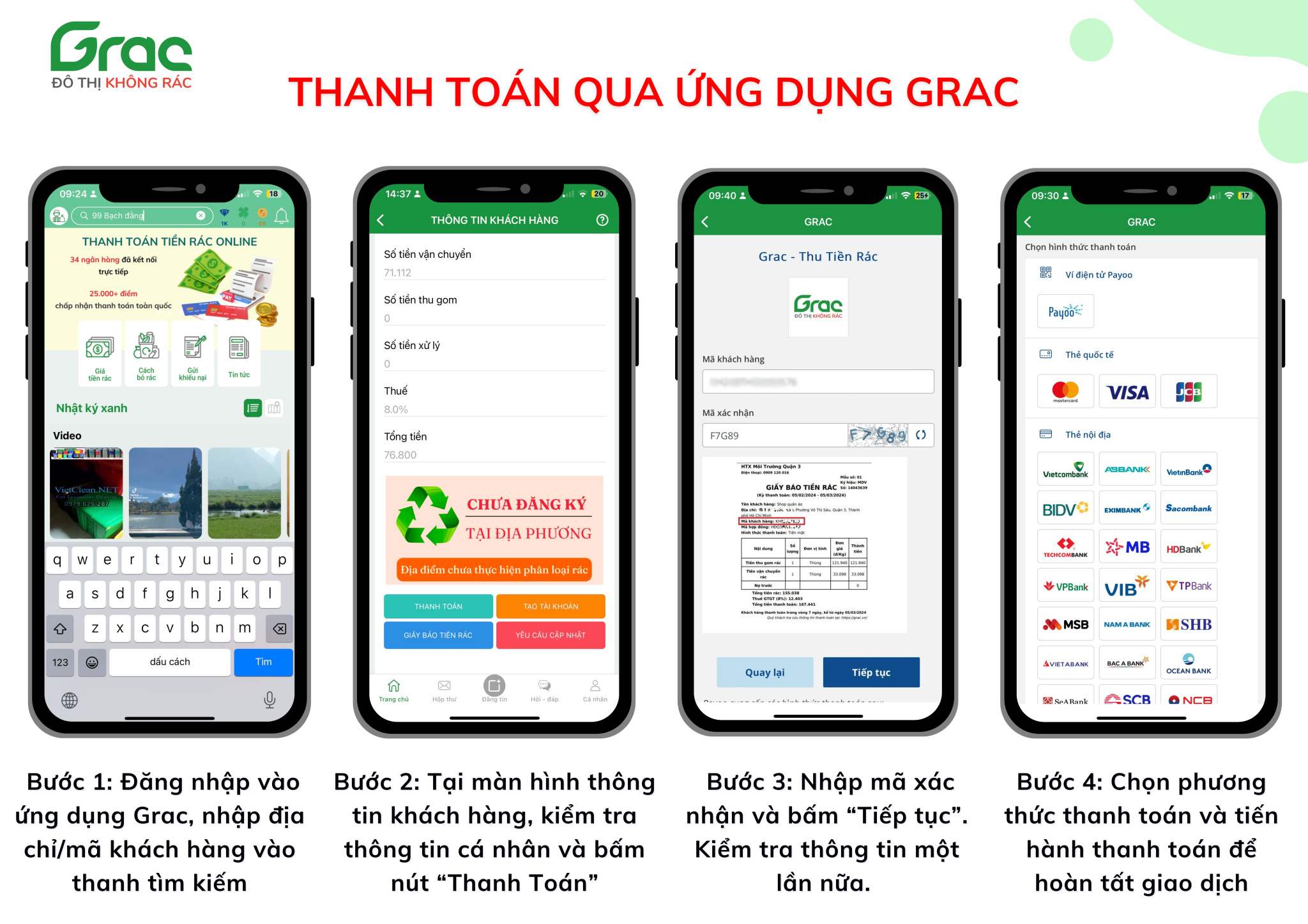 Grac kết nối và triển khai dịch vụ thanh toán trực tuyến với Payoo - Grac