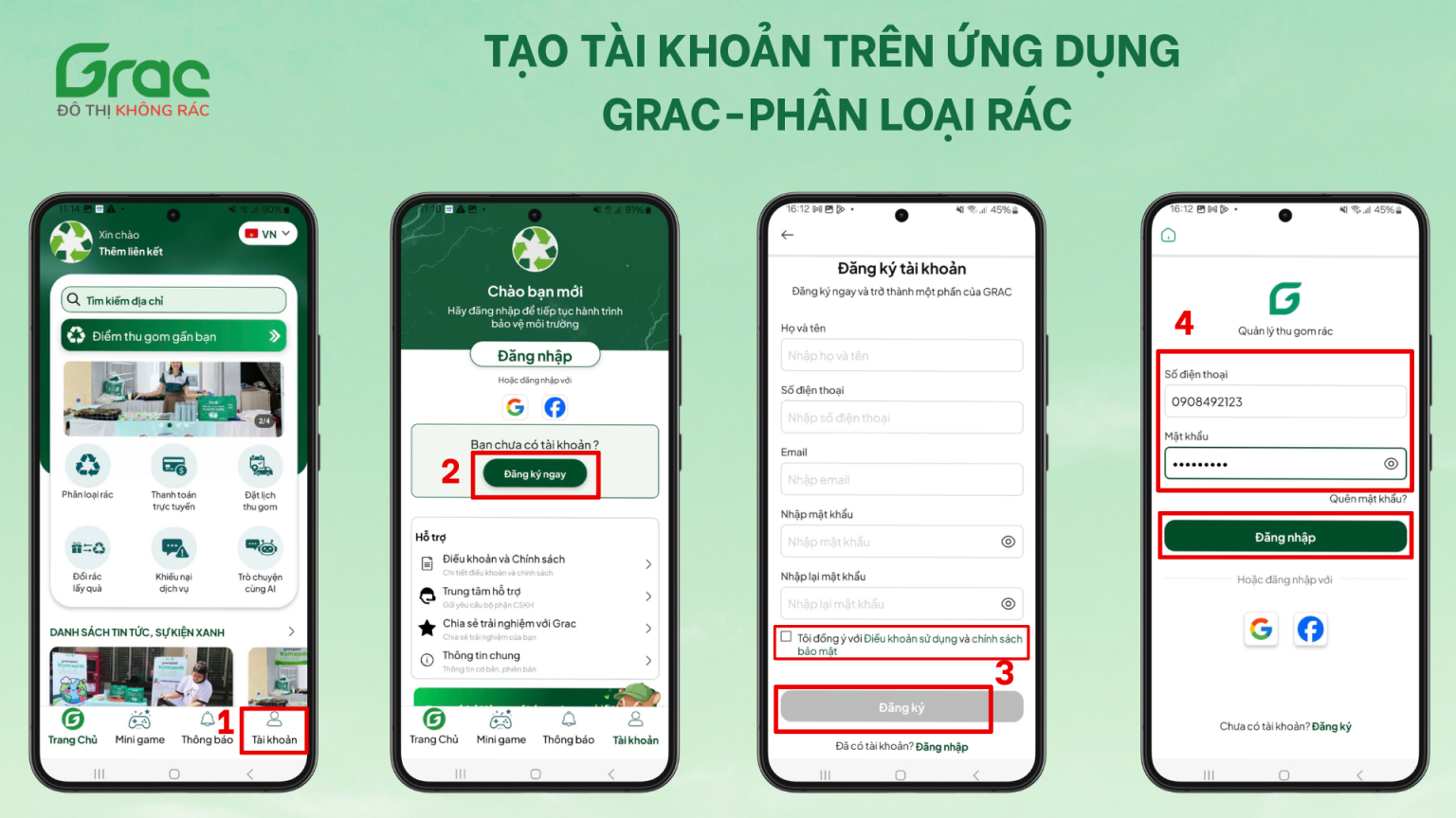 HƯỚNG DẪN TẠO TÀI KHOẢN – TRA CỨU – LIÊN KẾT MÃ KHÁCH HÀNG TRÊN ỨNG ...
